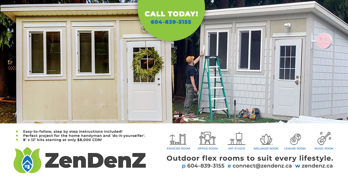 Backyard office kits + DIY prefab outdoor flex rooms ZenDenz